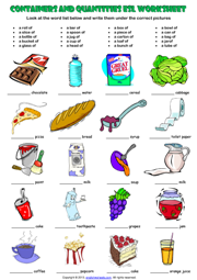 Quantifiers ESL Printable Worksheets and Exercises